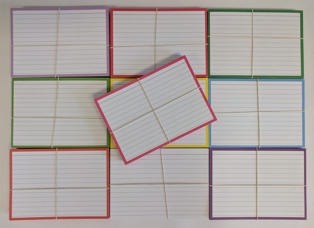 Colour Pack 500 A6 Flashcards - Flashcards and Stationery
