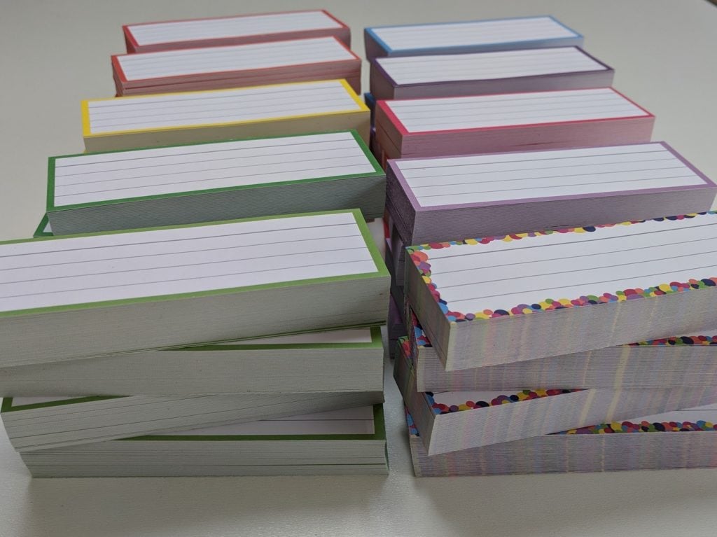 Colour Pack 2000 Half Flashcards - Flashcards and Stationery