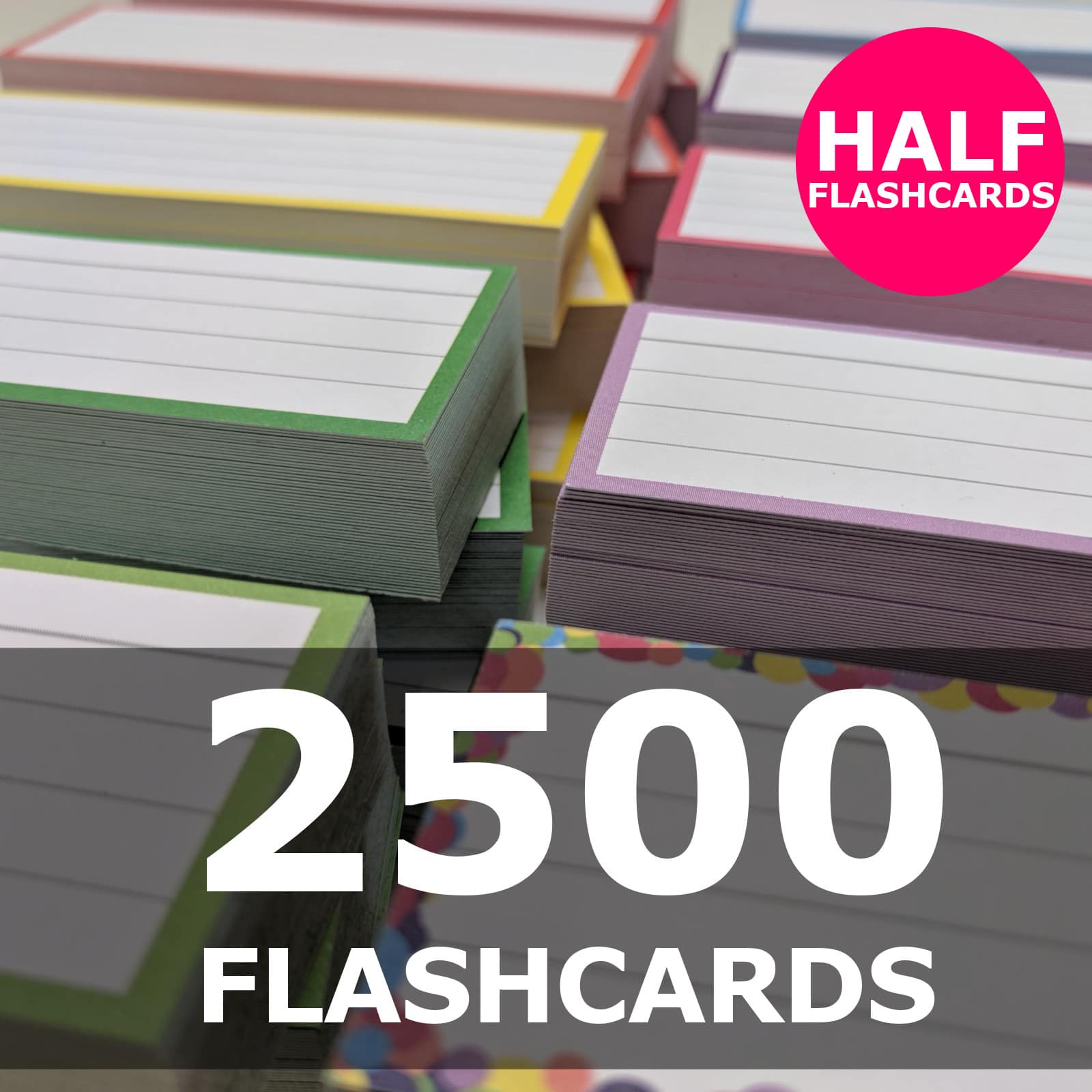 2000 Half Flashcards - Flashcards and Stationery