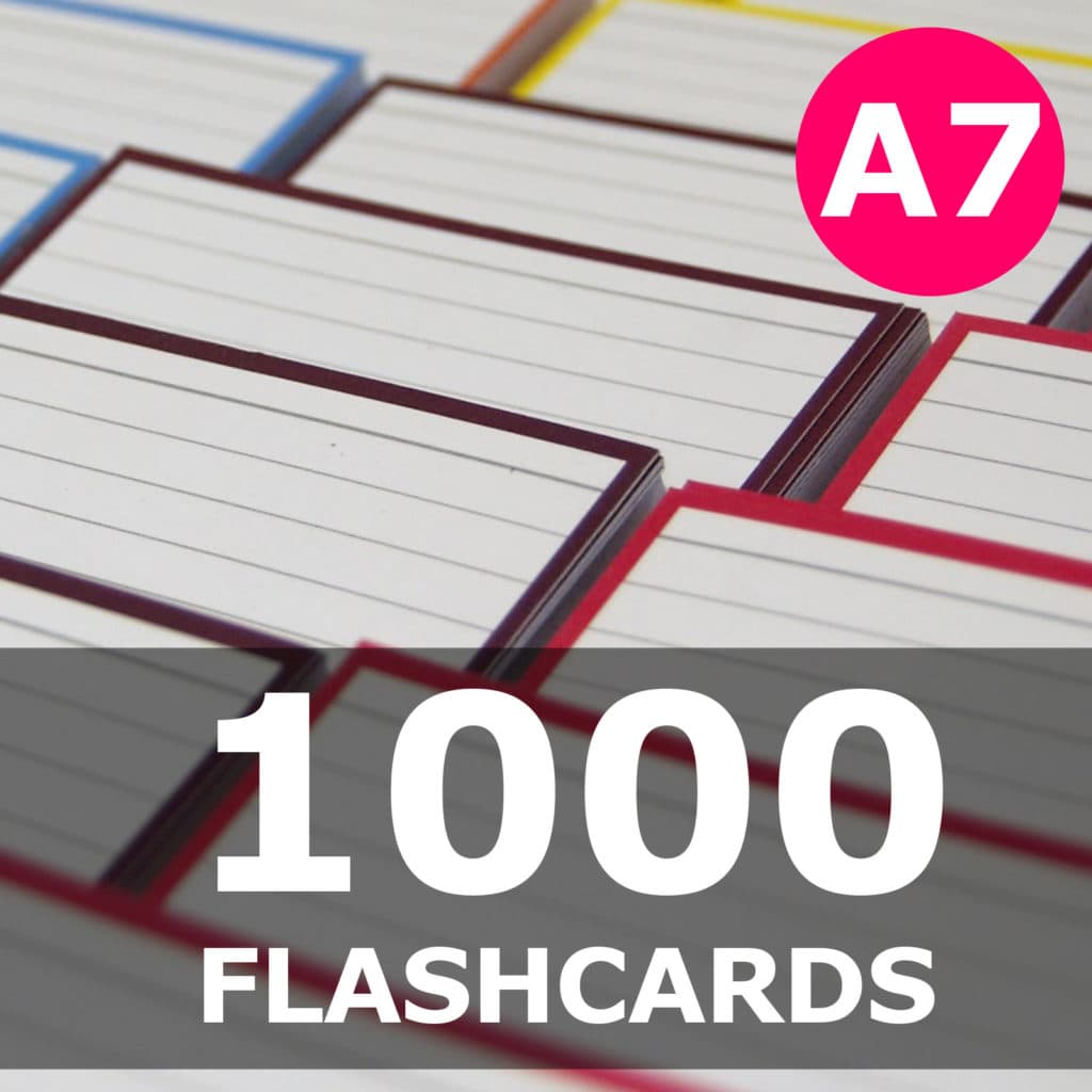 Studying with flashcards - Flashcards and Stationery